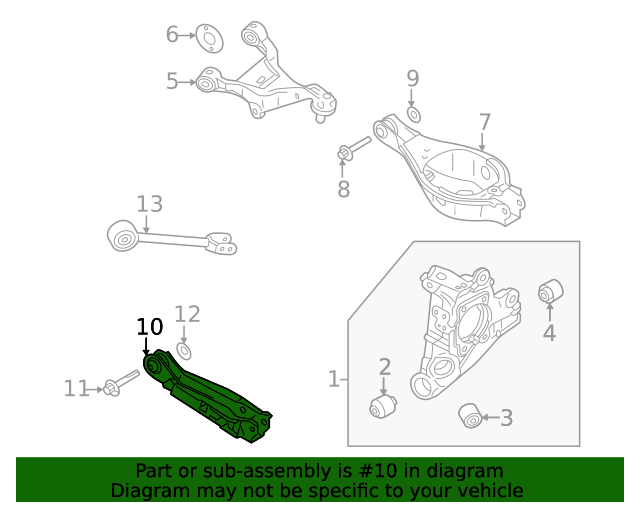 2021-2023 Nissan Rogue Suspension Trailing Arm 551A0-6RR0B | OEM Parts ...