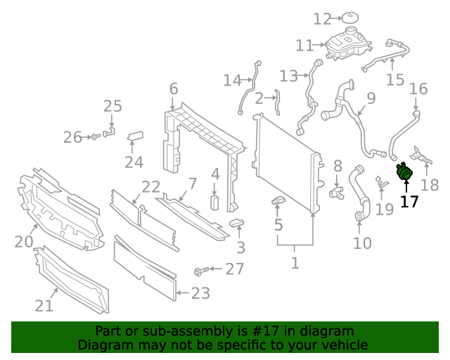 000-500-36-00-80 - Engine Auxiliary Water Pump 2019-2023 Mercedes-Benz ...