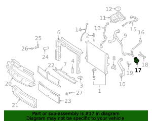 000-500-36-00-80 - Engine Auxiliary Water Pump 2019-2023 Mercedes-Benz ...