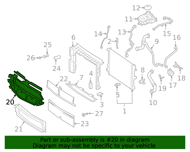 247-885-27-00 - Upper Duct 2020-2023 Mercedes-Benz GLB 250 | Mercedes-Benz USA Parts