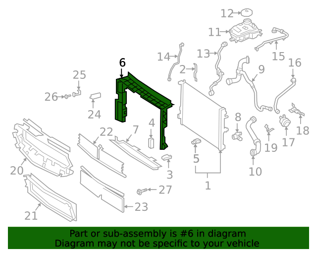247-505-12-00 - Upper Baffle 2020-2023 Mercedes-Benz | Mercedes-Benz ...