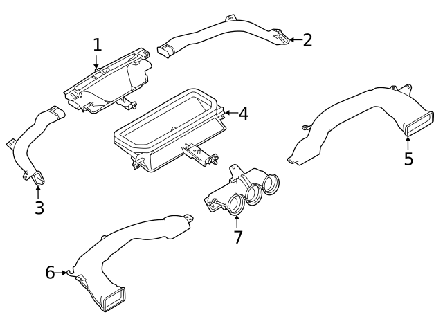 27860-6LB0A - Center Duct 2020-2022 Nissan Sentra | Group 1 Auto Parts