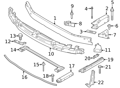 Bumper & Components - Front for 2021 BMW X1 | BMWPartsDirect.com