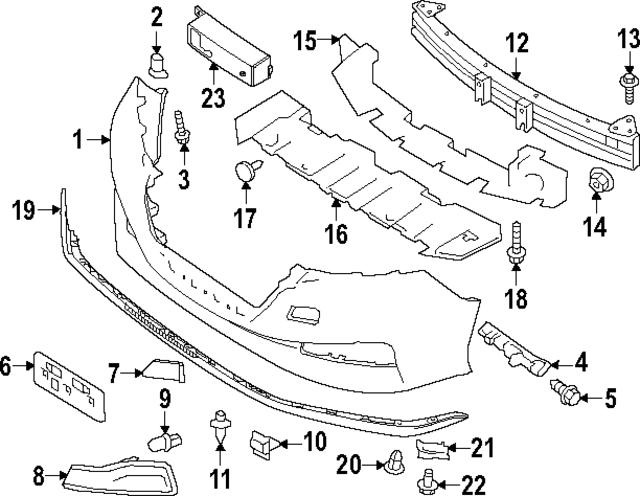 62090-5SA0C - Energy Absorber 2018-2024 Nissan LEAF | Nissan Parts ...