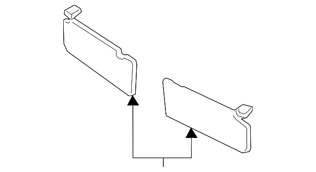 Genuine Sun-visor Assembly Left-hand for 2019-2024 Genesis G70 | Part ...