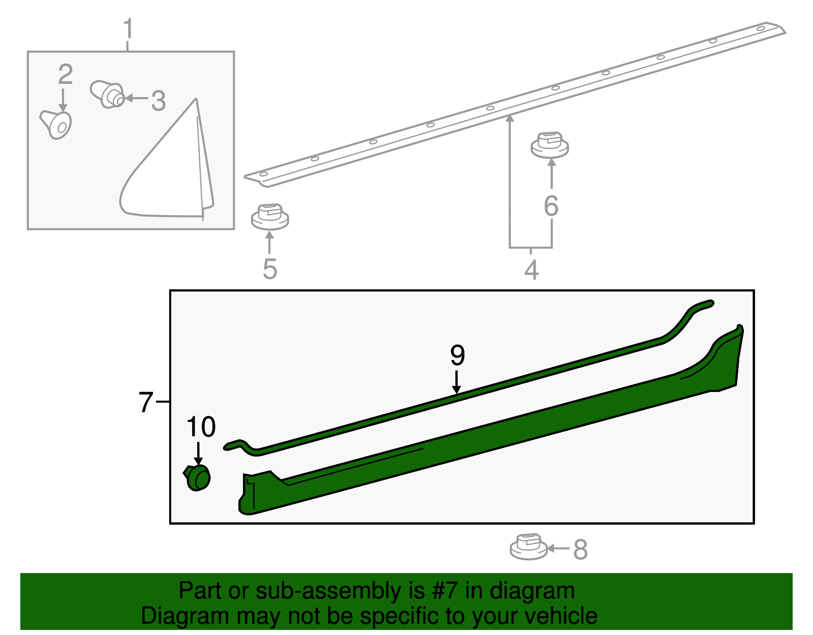 2018-2019 Toyota Prius C Splash Guard 76901-52180 | Toyota Parts Center