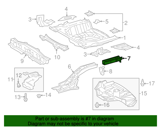 2008-2018 Toyota Rail End 57604-12060 | OEM Parts Online
