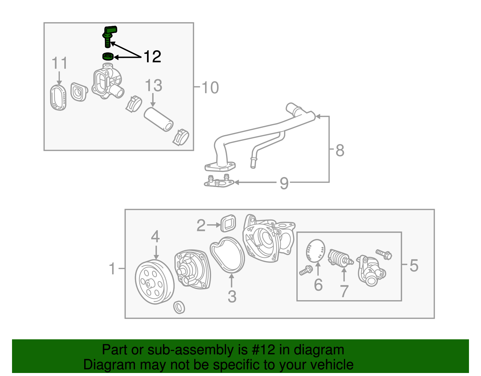 2013-2024 GM Engine Coolant Temperature Sensor 12656444 | OEM Parts Online