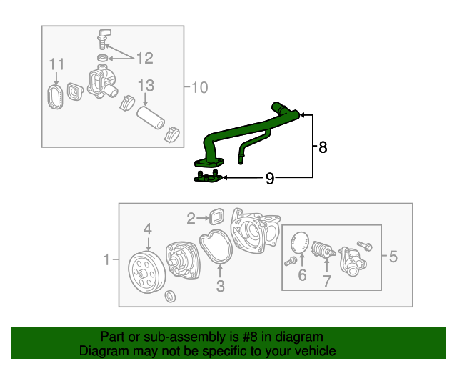 2013-2023 GM Thermal Bypass Pipe 12679317 GM | GMPartsDirect.com
