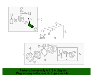 2013-2022 GM Thermostat Bypass Hose 12627054 GM | GMPartsDirect.com