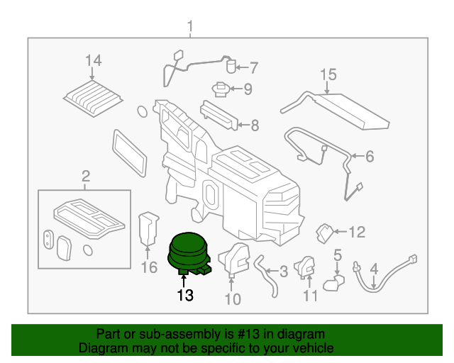 2007-2015 Ford Blower Motor 7T4Z-19805-A | TascaParts.com