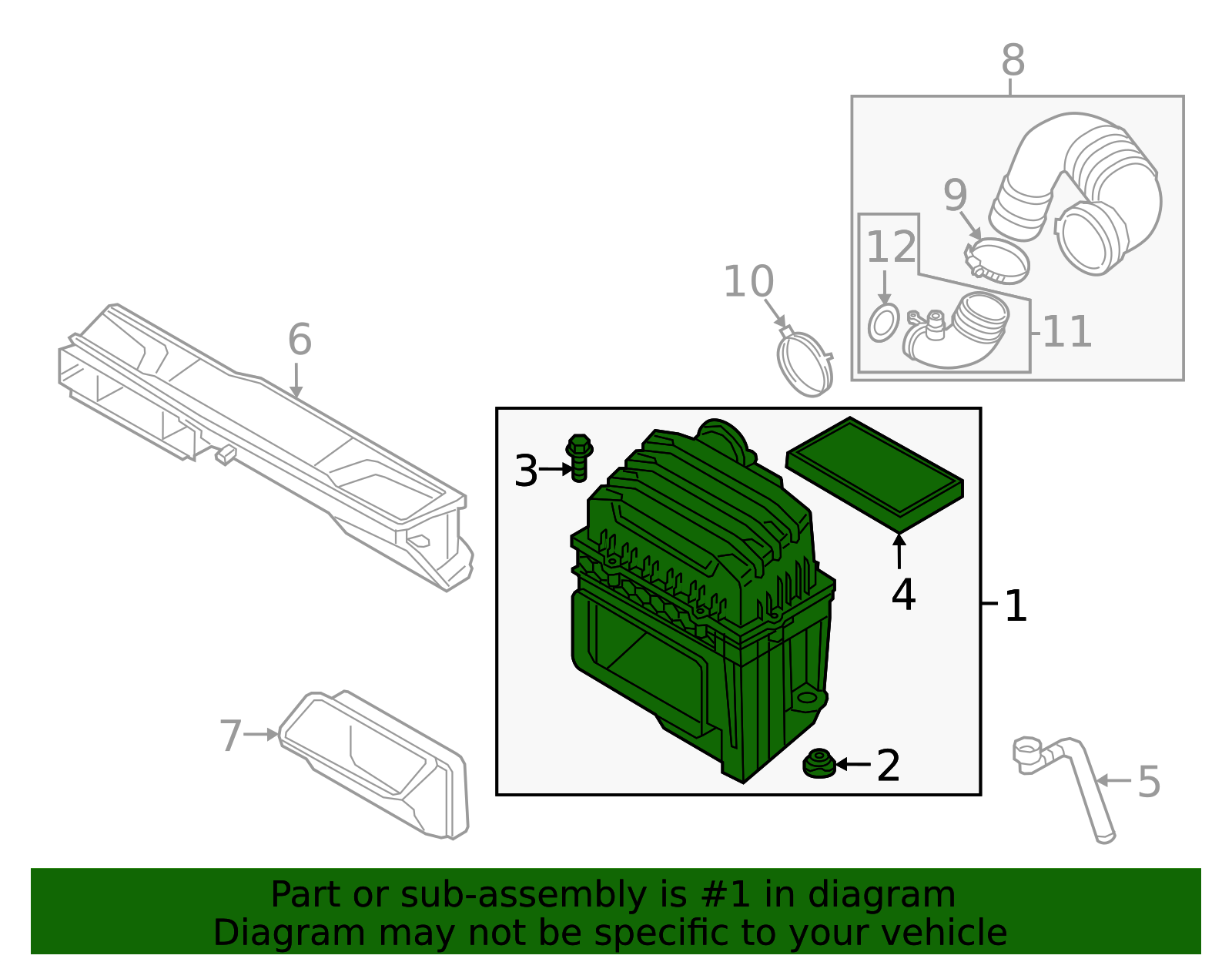 2018-2025 Volkswagen Air Cleaner Assembly 3qf129607e | Retail ...