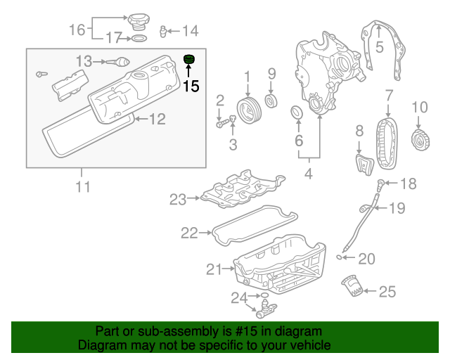 1987-2006 GM OEM NEW 1987-06 GM Cadillac Pontiac Oldsmobile Engine PCV ...