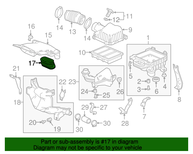 2018-2022 Honda Accord Air Inlet Tube 17251-6B2-A00 | OEM Parts Online