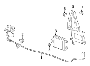 Forward Range Radar Bracket 85542436 | GMPartsDirect.com