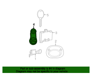 2006-2010 Chrysler Transmitter 68273328AC | TascaParts.com