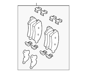 BRF-1963 - Motorcraft™ Disc Brake Pad Set 2020-2024 Ford | Ford Parts ...