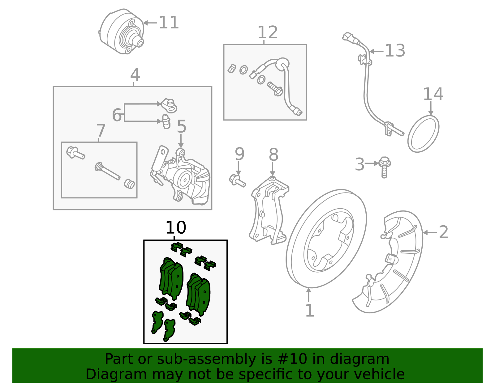 BRF-1963 - Motorcraft™ Disc Brake Pad Set 2020-2024 Ford | Ford Parts ...