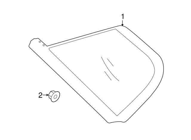2016-2020 Kia Optima Quarter Glass 87810-D5000 | OEM Parts Online