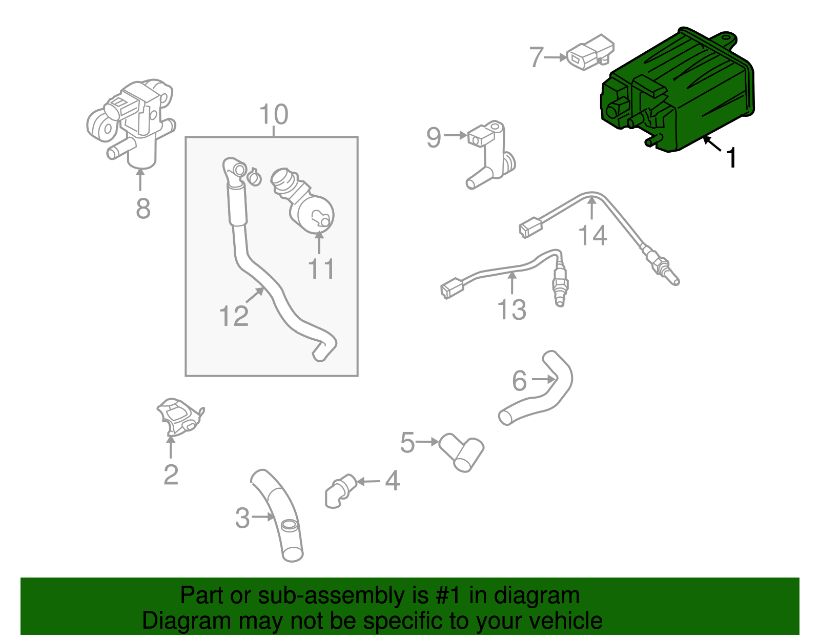 2003-2017 Infiniti Vapor Canister 14950-CG20B | Infiniti of Orland Park