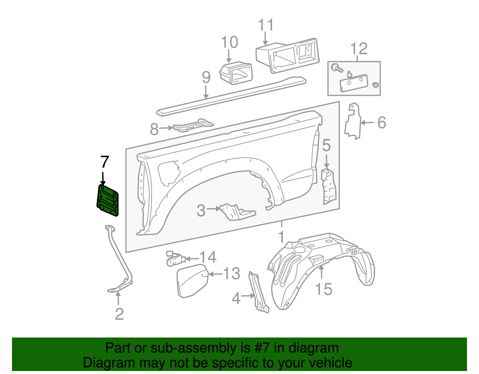 2005-2023 Toyota Tacoma Front Panel 65415-04010 | Toyota Parts Center