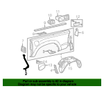 65671-04050 - Truck Bed Panel Brace (Right, Front) - 2005-2015 Toyota ...