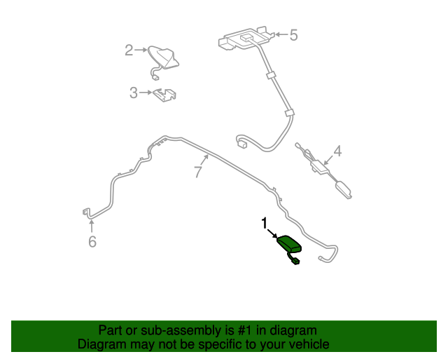 2010-2014 Lexus Satellite Antenna 86960-33020-J1 | OEM Parts Online