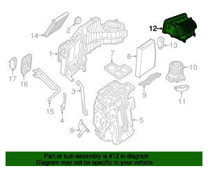 246-830-07-03 - HVAC Air Inlet Housing 2014-2019 Mercedes-Benz ...