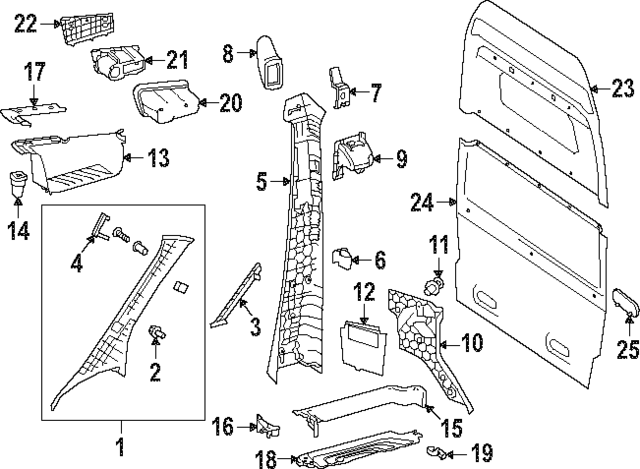 2019-2024 Mercedes-Benz Rear Sill Plate 910-686-15-00-9051 | Mercedes ...