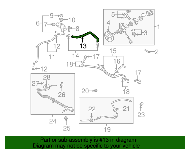 TD11-32-688 - Suction Hose - 2007-2015 Mazda CX-9 | Mazda Swag