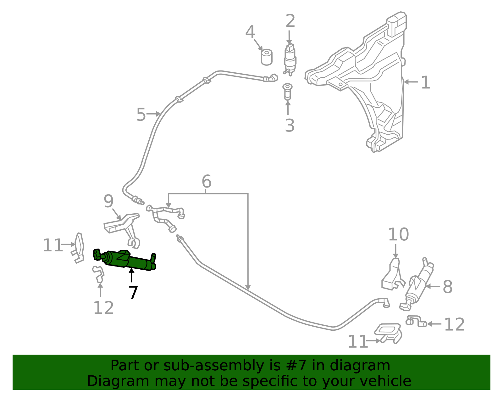8W6-955-102-B - Pressure Cylinder 2019-2024 Audi | Audi OEM Parts