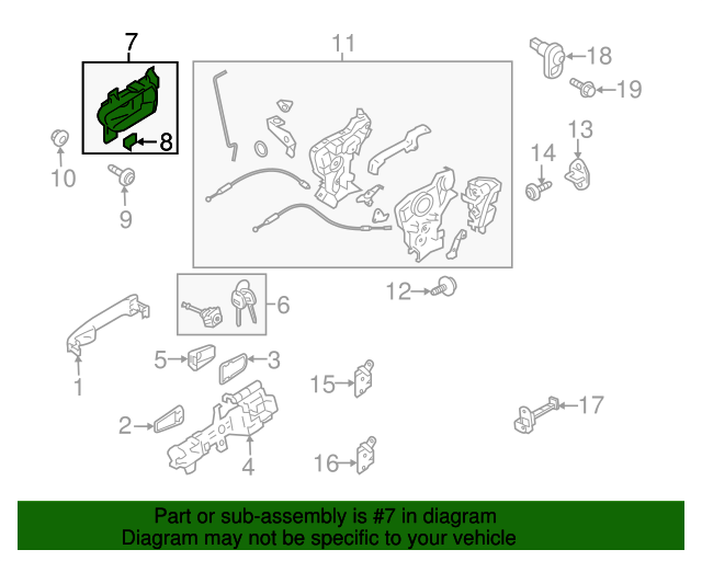 SU003-08370 - Interior Door Handle 2013-2020 Toyota | AutoNationParts.com