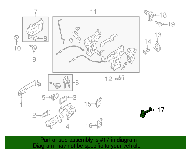 2013-2020 Toyota Door Check SU003-07368 | Toyota Parts Center