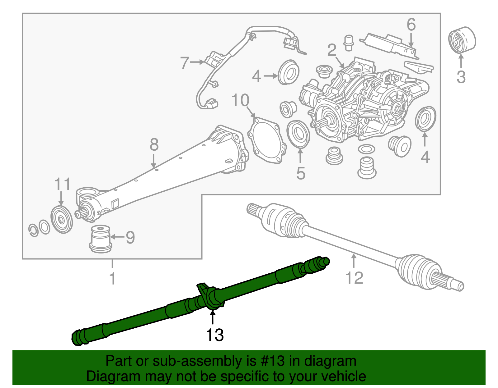 GM 87840224 Drive Shaft | Genuine GM & AC Delco OEM Parts | Findlay ...