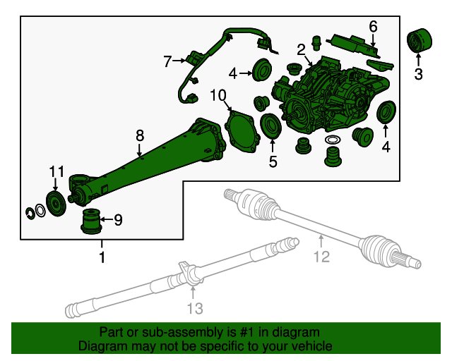 2018-2024 GM Differential Assembly 85660250 GM | GMPartsDirect.com