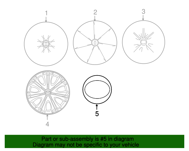 4260352110 - Wheel Cap 2007-2015 Toyota | AutoNationParts.com