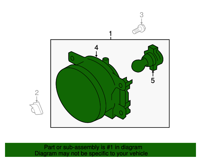 2012-2017 Subaru OEM NEW 2012-2017 Subaru Crosstrek BRZ Impreza XV Fog ...