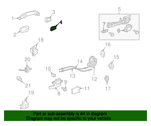 2008-2015 Toyota Land Cruiser Cover Rear Seal 69242-60070 | Toyota ...