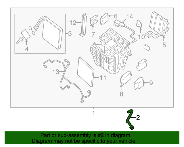 92590-9NB0A - Drain Hose - 2016-2021 Nissan | Nissan OEM Parts Direct