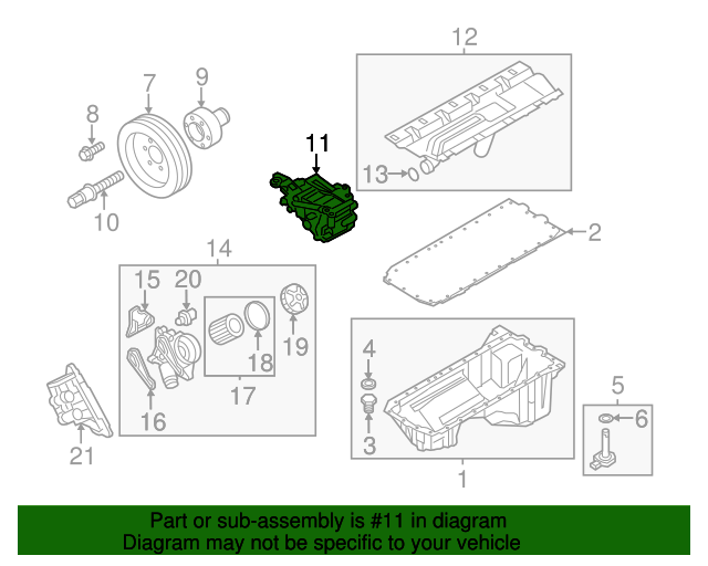Genuine BMW 11-41-7-573-747 | Oil Pump | FREE Shipping on Most Orders ...