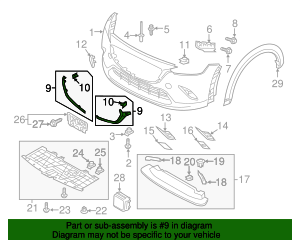 D10J-50-7J0C | 2016-2021 Mazda CX-3 Trim Molding | Palladino Mazda Parts