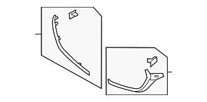 2016-2021 Mazda CX-3 Trim Molding D10J-50-7K0C | RealMazdaParts.com