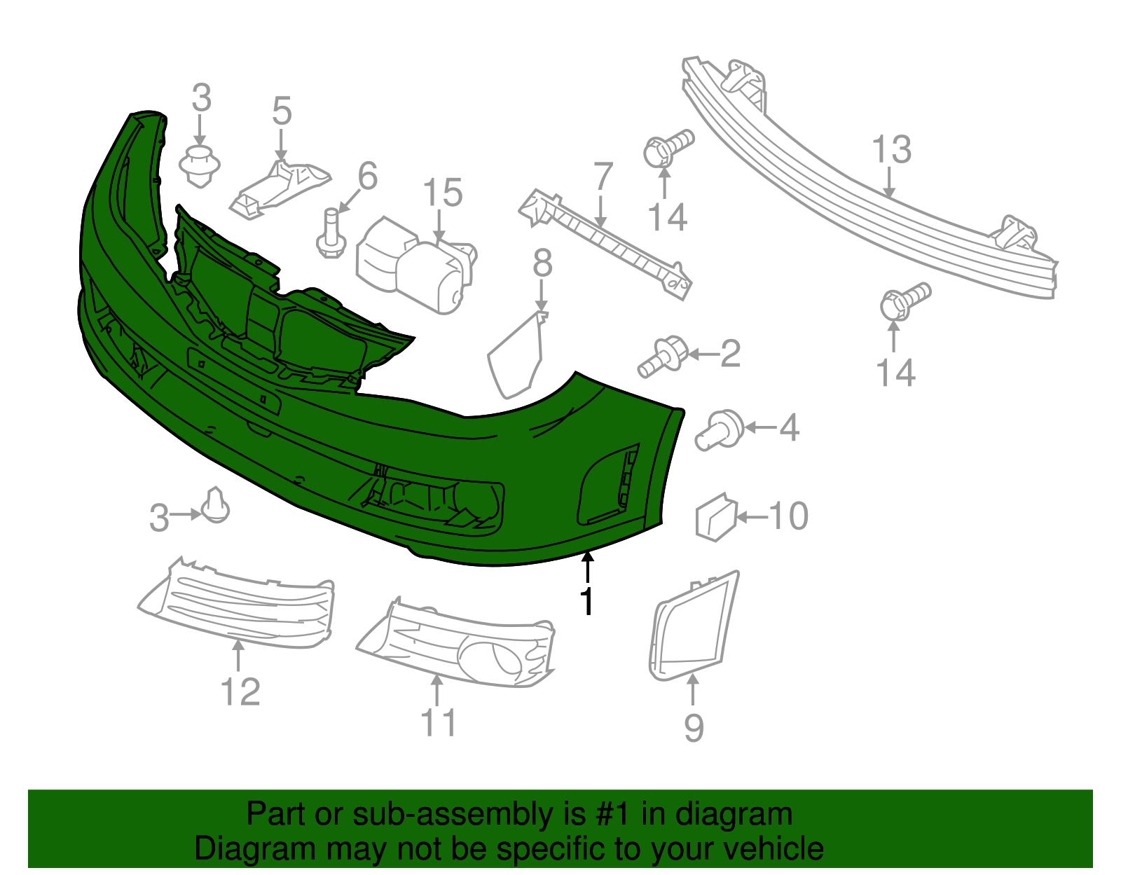 2008-2010 Subaru Impreza Bumper Cover 57704FG060 | AutoNationParts.com