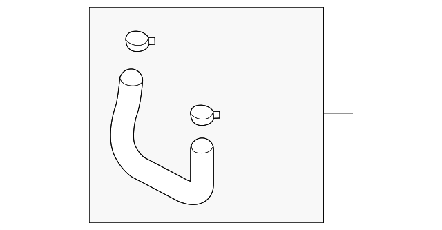 2020-2024 Hyundai Palisade Lower Hose 25410-C5800 | QuirkParts
