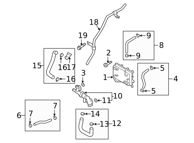 25420-S8500 - Automatic Transmission Oil Cooler Hose 2020-2024 Hyundai ...