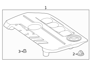000-998-53-03 - Engine Cover Insulator 2020-2023 Mercedes-Benz ...