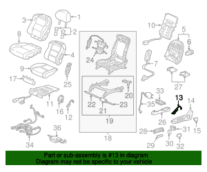 81637-TK4-A11ZA - Cover, L Inner-Reclining (Outer) *NH556L* (Grayge ...