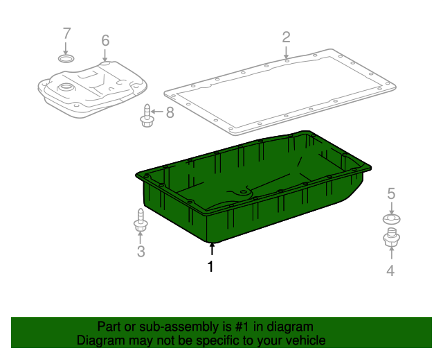 35106-0C010 - Automatic Transmission Oil Pan 2004-2023 Toyota | Longo ...