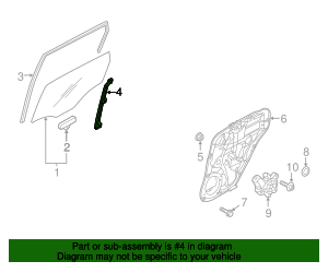 83550-G5000 - Guide Channel 2017-2022 Kia | Kia.Parts Store