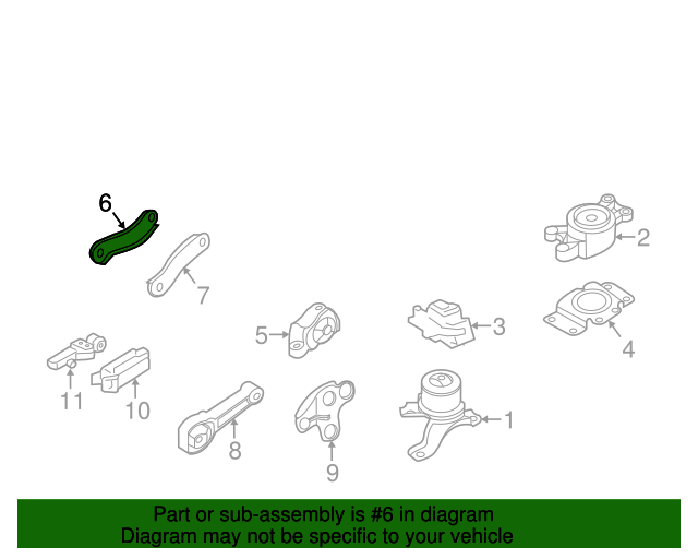 30671219 - Rear Insulator Stay - 2007-2018 Volvo | Volvo OEM Parts Direct
